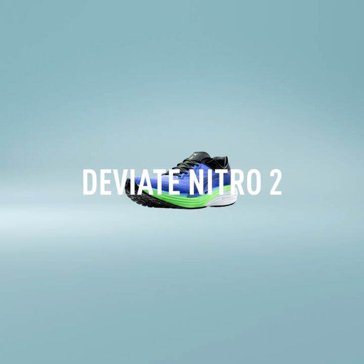 PUMA RUNNING - รองเท้าวิ่งผู้ชาย Deviate NITRO 2 สีฟ้า - FTW - 37680709 ...