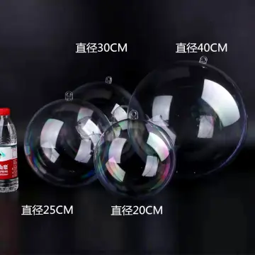 Large Clear Plastic Spheres