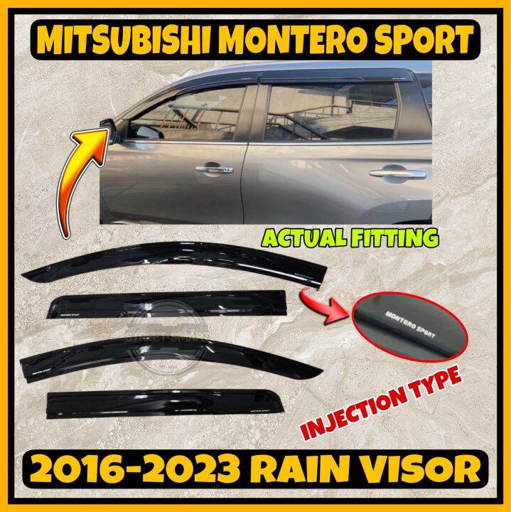 MITSUBISHI MONTERO SPORT RAIN VISOR 2016 to 2023 | Lazada PH