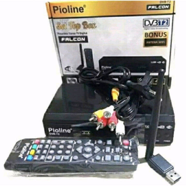 Set top box tv digital plus dongle STB PIOLINE FALCON plus usb adapter ...