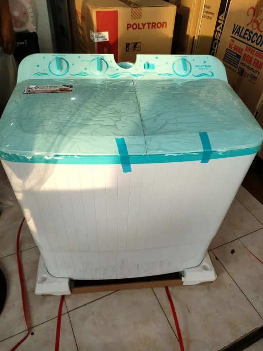 POLYTRON Mesin Cuci Twin Tub [9KG] PWM-9076 | Lazada Indonesia