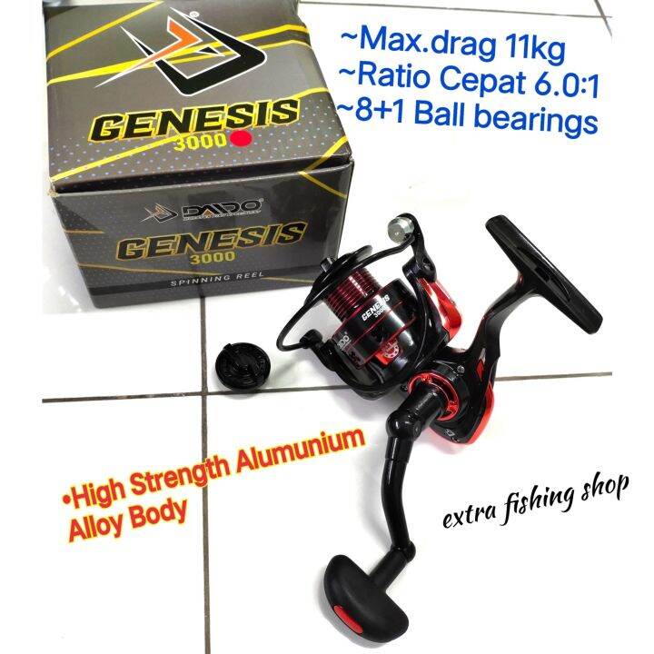 REEL DAIDO GENESIS 1000 3000 Max drag 7kg 11kg || MURAH MERIAH WARNA RANDOM KAKA | Lazada Indonesia
