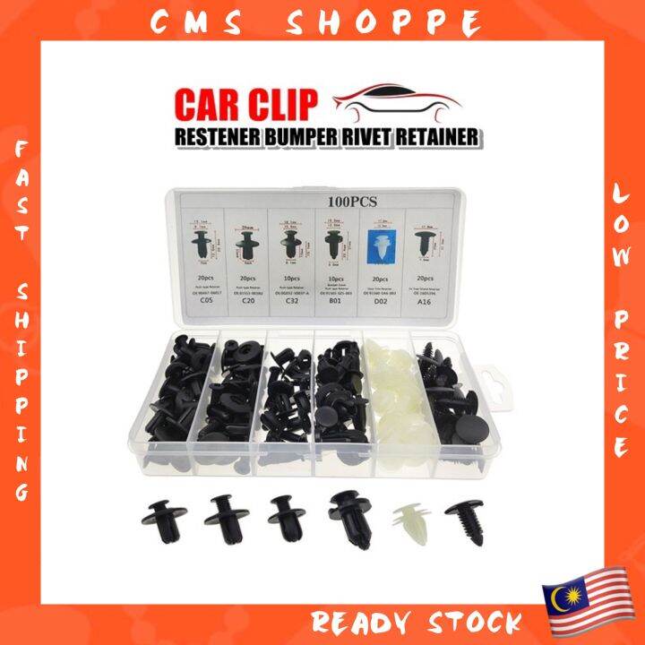 Car Body Retainer Auto Fasteners Plastic Clips Push Pin Rivet ...