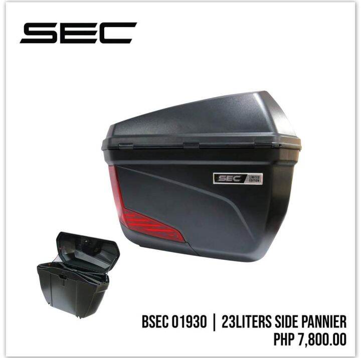 SEC SIDE PANNIER 23LITERS SIDE BOX WITH BRACKET UNIVERSAL FIT TO ANY ...