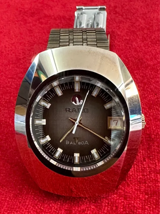 RADO BALBOA 25 jewels Automatic ตัวเรือนคาไบรท์ นาฬิกาผู้ชาย นาฬิกามือสองของแท้ | Lazada.co.th