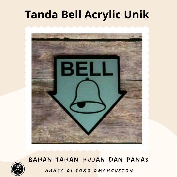 Wall Decor Tulisan Tanda Bell Rumah Acrylic Tahan Hujan dan Panas | Lazada Indonesia