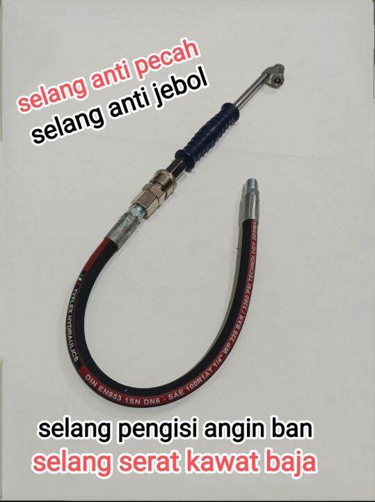 selang pengisi angin ban panjang 40 CM selang serat kawat baja | Lazada ...