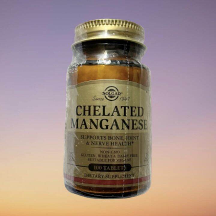 SOLGAR CHELATED MANGANESE 100t | Lazada PH