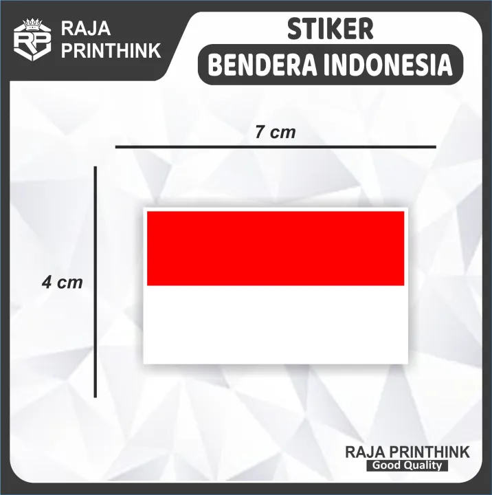 Stiker Bendera Merah Putih Indonesia Waterproof | Lazada Indonesia
