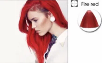 15g FIRE RED Decolor powder hair bleach with colorant only!! Or w ...