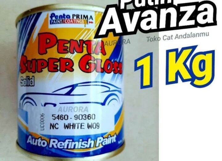 Penta Super Gloss NC White W09 1Kg Putih Avanza Toyota Rush cayla agya ...