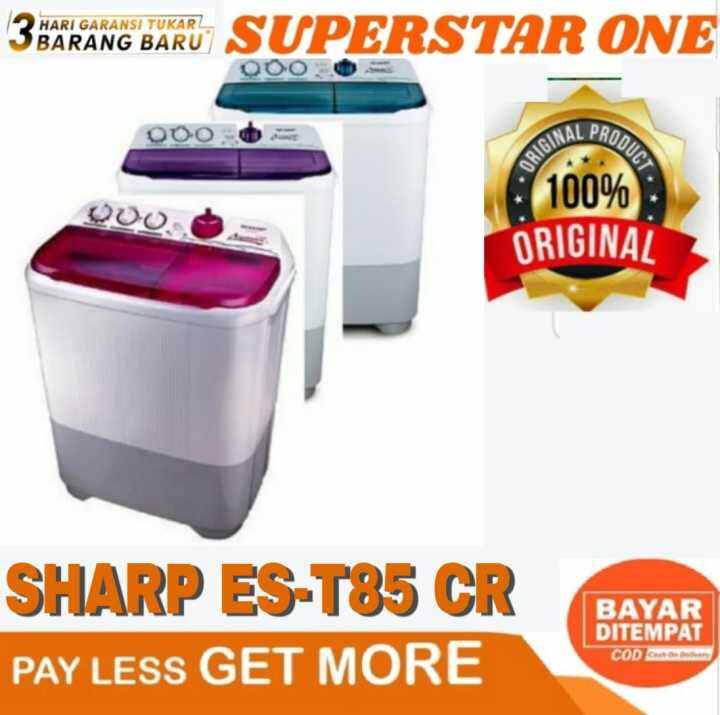 Sharp Mesin Cuci 2 Tabung 8kg ES-T85CR | Lazada Indonesia