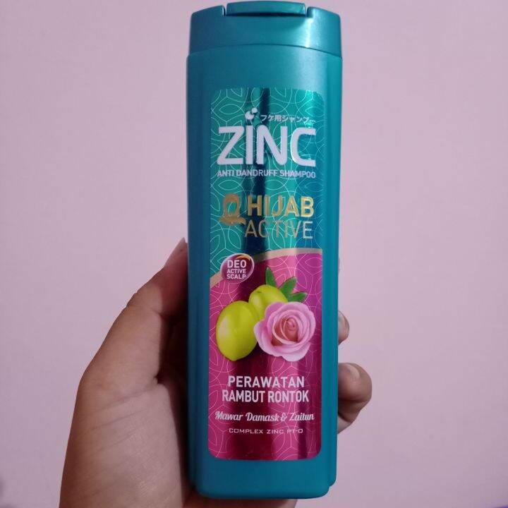 Zinc Anti Dandruff Shampo Hijab Active Perawatan Rambut Rontok MAWAR ...