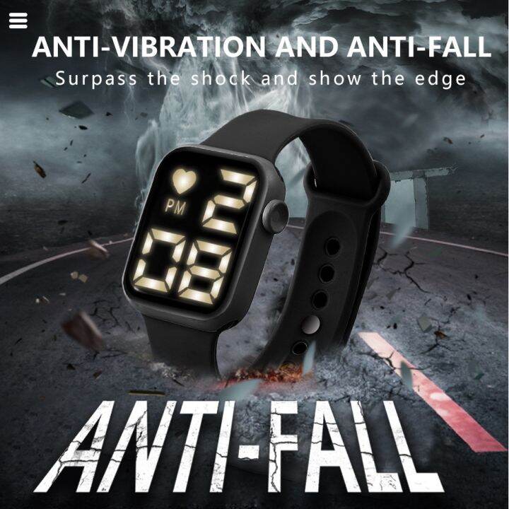 Relo Waterproof Sports Silicone LED Digital Watch Unisex Relo T500-Y1 ...