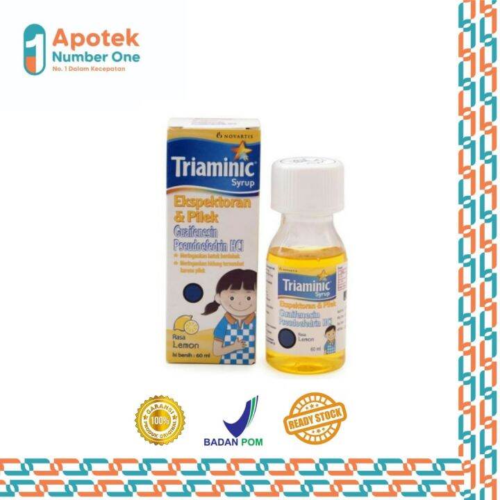 Triaminic Sirup 60 ml - Meredakan Batuk Berdahak dan Gejala Flu / Demam ...