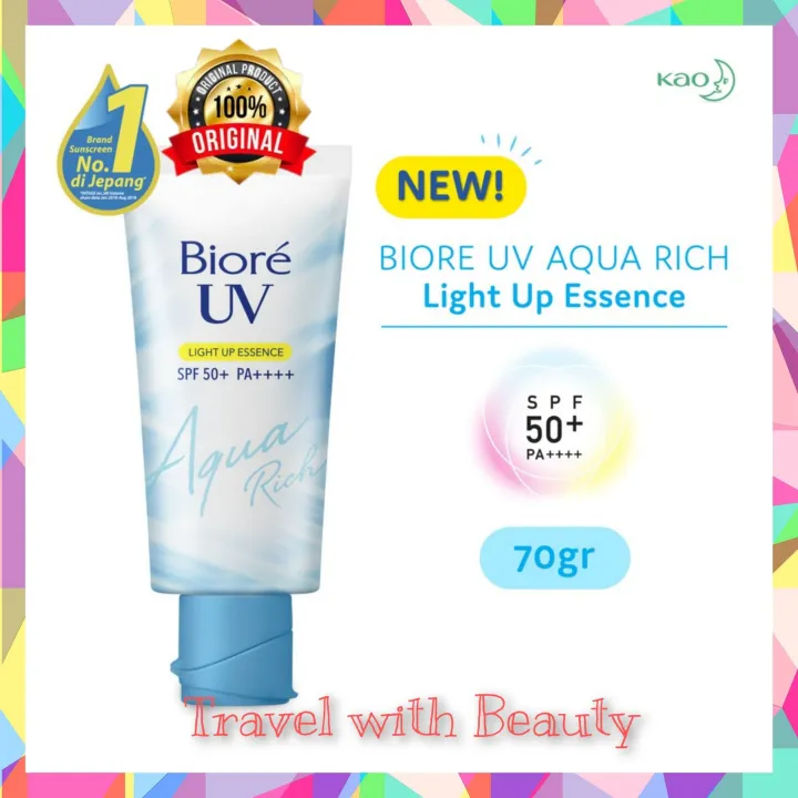 Biore UV Aqua Rich Light Up Essence SPF 50+ PA++++ | Lazada Indonesia