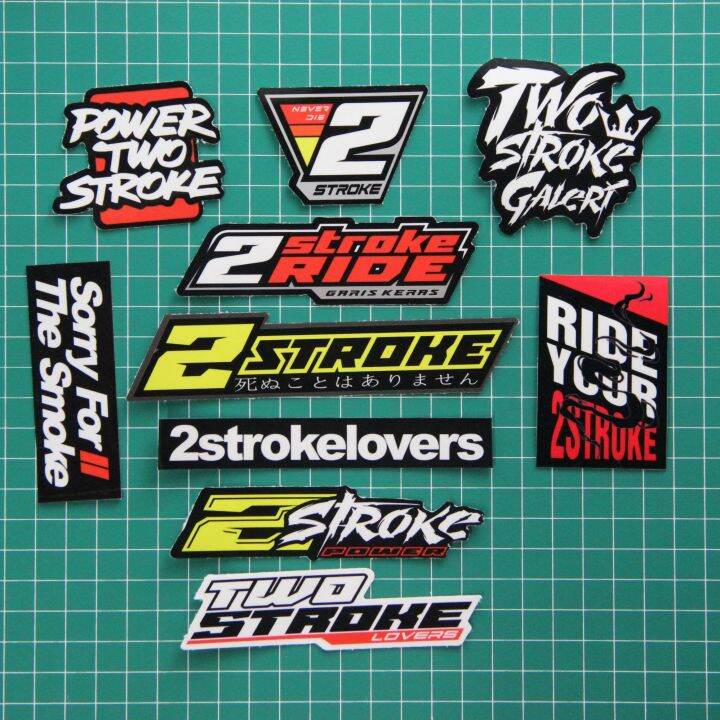STICKER PACK Waterproof Motor 2-STROKE stiker | Lazada Indonesia
