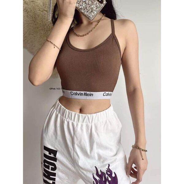 Celestine Spaghetti Knitted Boxer Crop Top With Tag And Label | Lazada PH