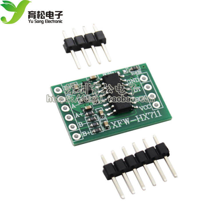 โมดูล HX711โมดูลชั่งน้ำหนักเซนเซอร์แบบ24บิตความแม่นยำสูง AD โมดูล ...