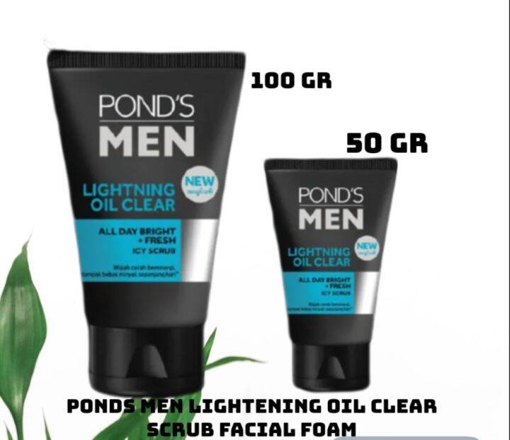 POND'S/ponds Men Facial Scrub Lightning Oil Clear | Lazada Indonesia