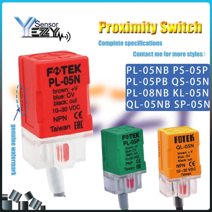 Original FOTEK proximity switch PS-05N PS-05NB PS-05P PS-05PB PS-10N PS-10P PS-15N NPN PNP ...