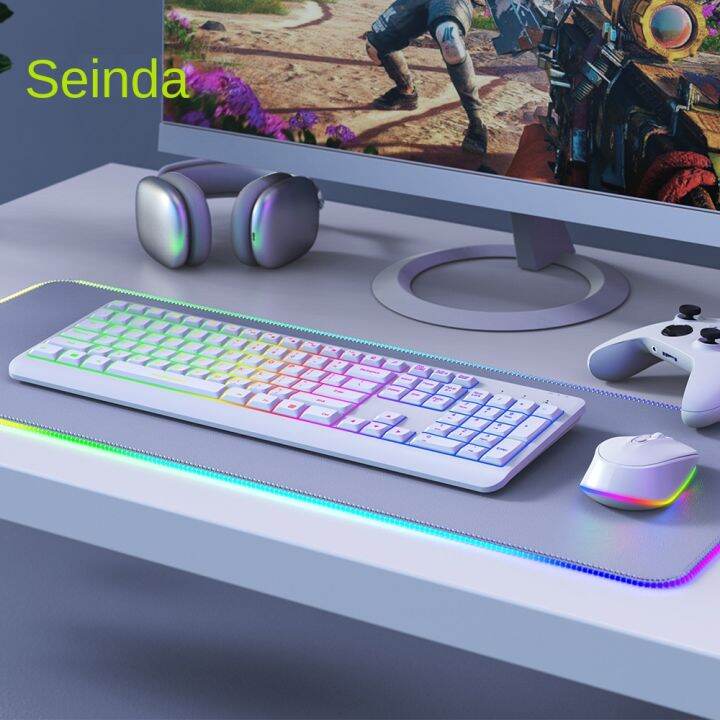 Seenda RGB Backlit Wireless Mouse And Keyboard Combo Illuminated ... Seenda RGB Backlit Wireless Mouse And Keyboard Combo Illuminated ...