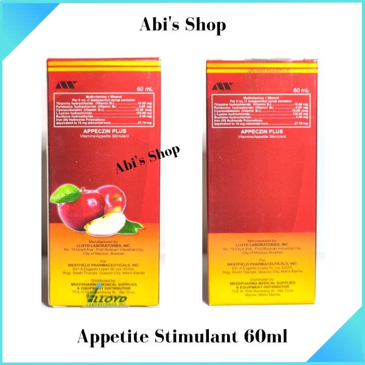 APPECZIN PLUS 60ml Vitamins Appetite Stimulant | Lazada PH