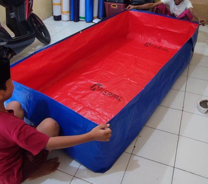 terpal kolam ikan a3 200x100x50 grosir | Lazada Indonesia