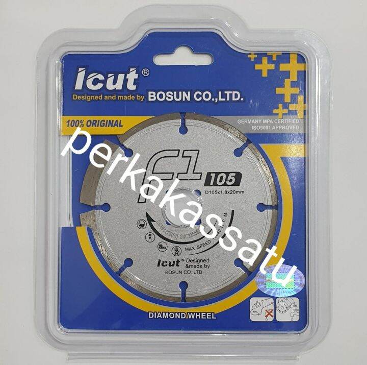 DIAMOND WHEEL 4" ICUT BOSUN F1 MATA POTONG KERAMIK GRANIT TEMBOK BETON ...