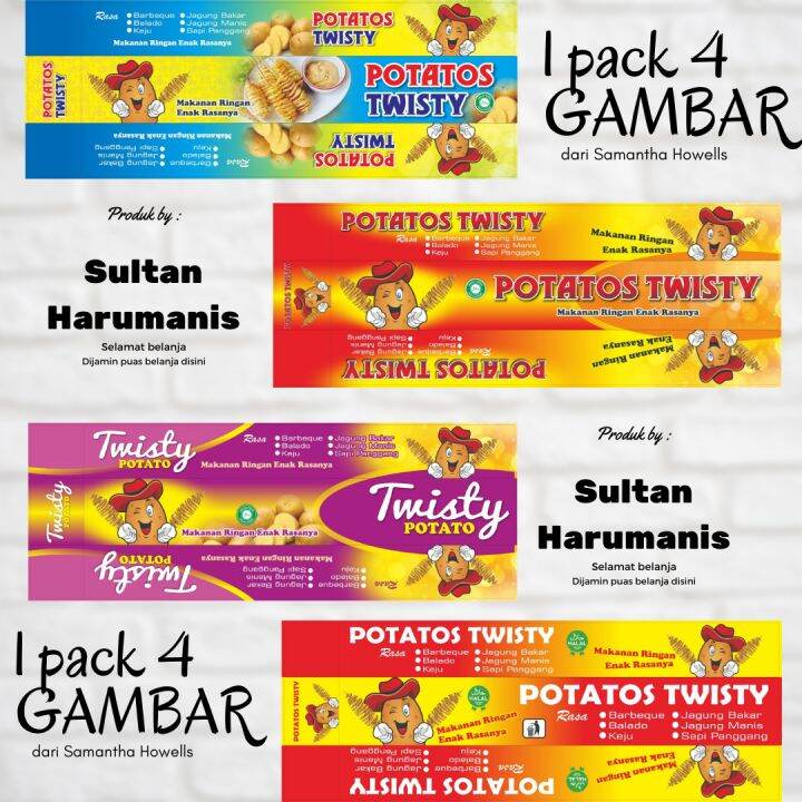 kertas KENTANG ULIR 100 lembar 4 Gambar | kertas kentang spiral kertas ...