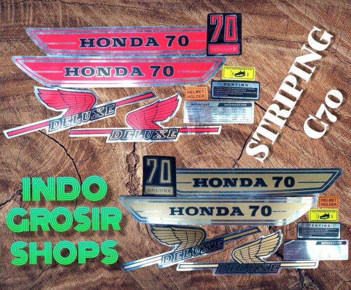 Striping honda c70 sticker c70 bebek pitung bekjul | Lazada Indonesia