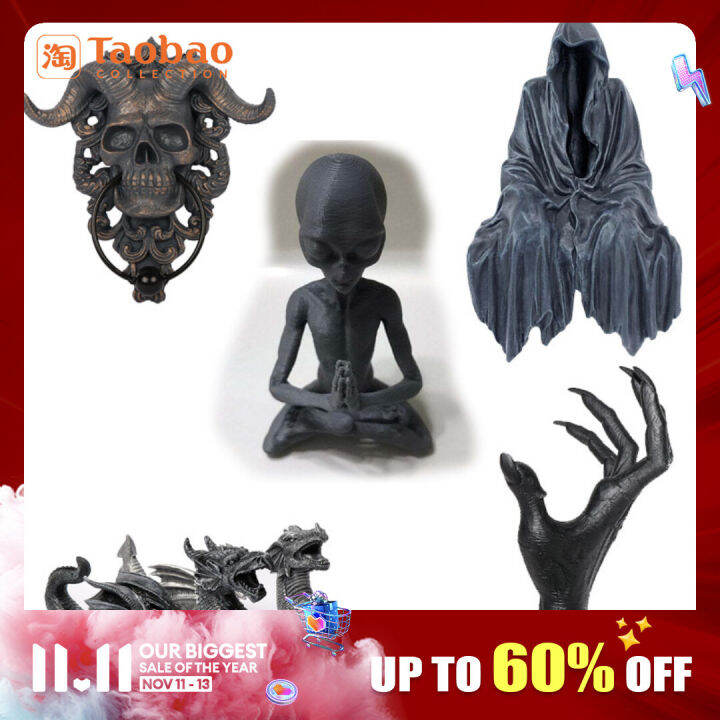 Punk Satanha Skull Sheep Head Wall Demon Wall Decorations Duke of Hell ...