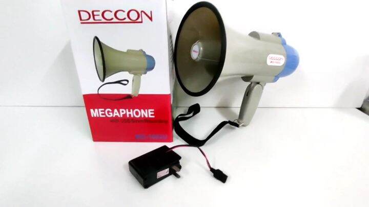 DECCON MG-1002U โทรโข่ง Megaphone โทรโข่งเล็ก 6 นิ้ว โทรโข่งอัดเสียงได้ ...