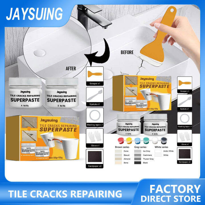 Jaysuing Tile Repair Agent Multi-color Optional Ceramic Marble Floor Tile Toilet Washbasin ...
