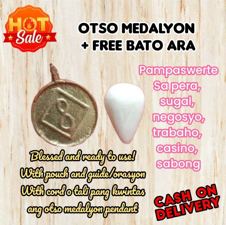 Otso Medalyon Pendant+White Bato Ara | Lazada PH