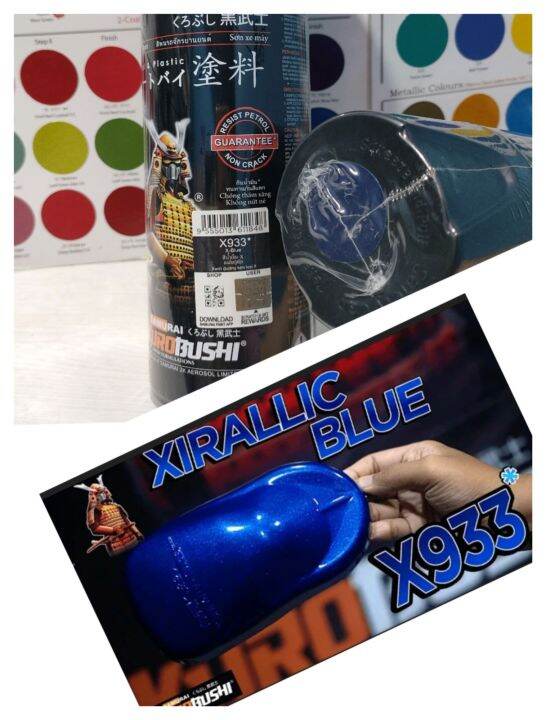 Pilok Pilox Cat Samurai Xirallic Blue Biru X933 933 Xiralic X-Blue 400ml Cat Semprot Samurai ...