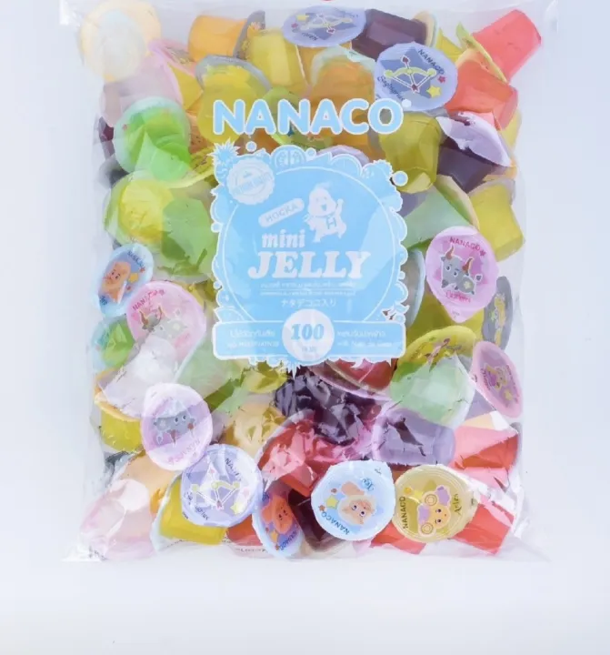 เยลลี่นานาโกะผสมวุ้นมะพร้าว(Nanaco) 1 ห่อ บรรจุ 100 เม็ด | Lazada.co.th