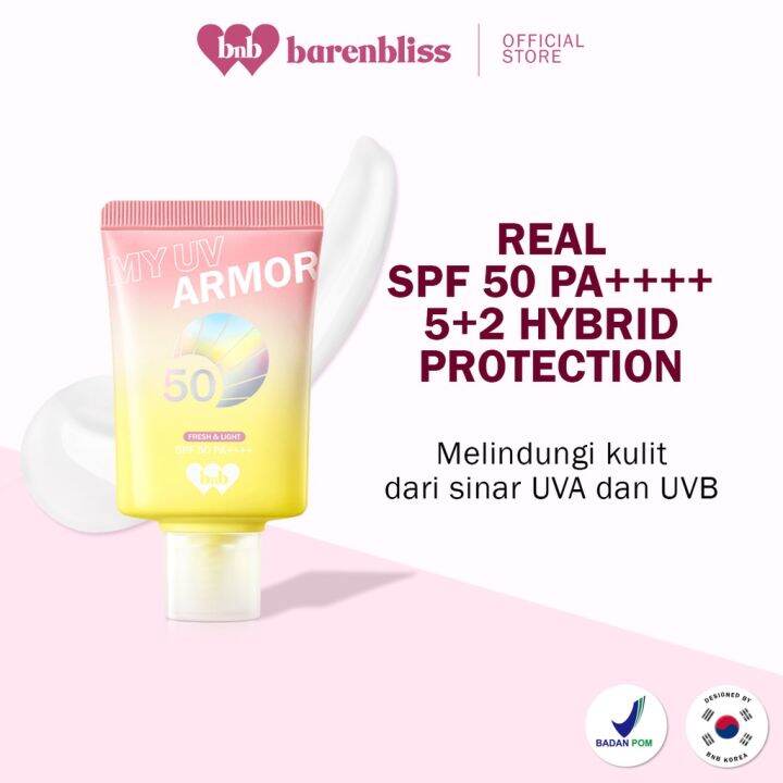 BNB barenbliss My UV Armor SPF 50 PA++++ - Face Sunscreen gel Moisturizer | Lazada Indonesia