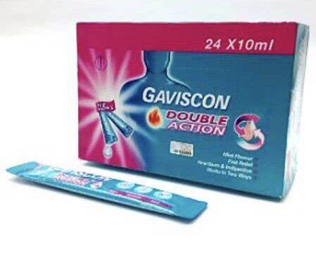 GAVISCON DOUBLE ACTION ANTACID SACHET 10ML X 24S | Lazada