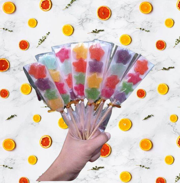 permen sate jelly/sate yupi free stricker karakter 1 pack isi 12 tusuk ...