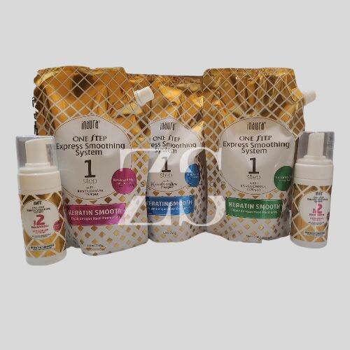 INAURA ONE STEP SMOOTHING 750GR 750ml + PH Foam 100ML paket smoothing ...