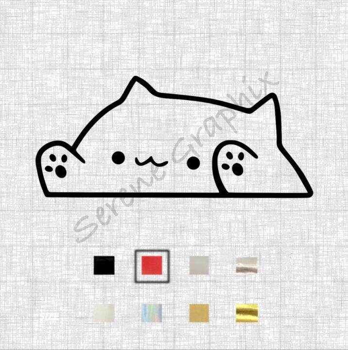 Bongo Cat Sticker - Waterproof Cut Out Sticker | Lazada PH