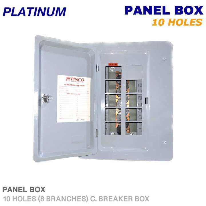 10 Holes (8 Branches) | Panel Box | Curcuit Breaker Box | Breaker ...