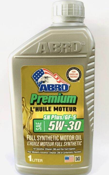 Abro Premium Full Synthetic Oil 5W-30 SN PLUS-GF-5 1Litre - MADE IN USA | Lazada
