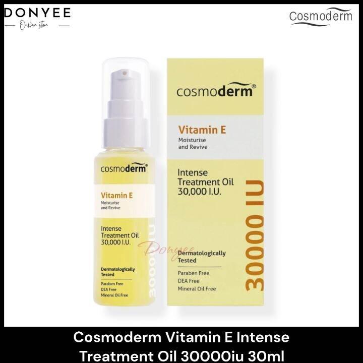 Cosmoderm Vitamin E Intense Treatment Oil 30000iu 30ml | Lazada