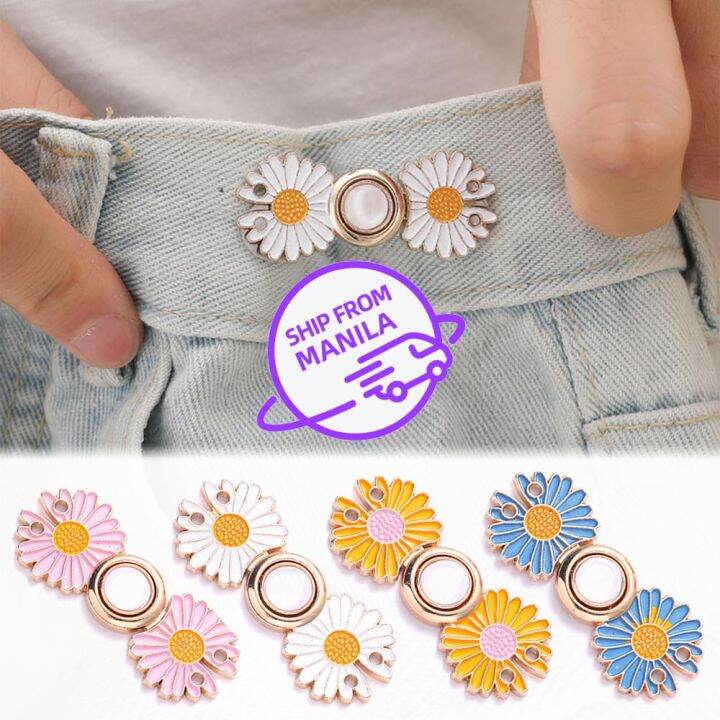🔥Fast shipping🔥Tightening Waistband Pin Removable Daisy Button Clothing ...