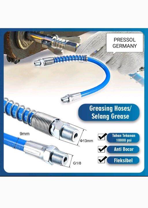 Selang Hose Kepala Grease Coupler Pompa Gemuk Heavy Duty 1/8 1/8" NPT ...