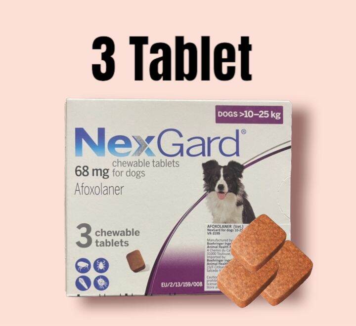 Nexgard Chewable Tablet 10-25kg ( 1Box w/ STICKER) | Lazada PH