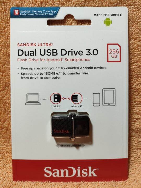 Original SanDisk Ultra 256GB, OTG 3.0, USB to micro, 150 MB/s | Lazada PH