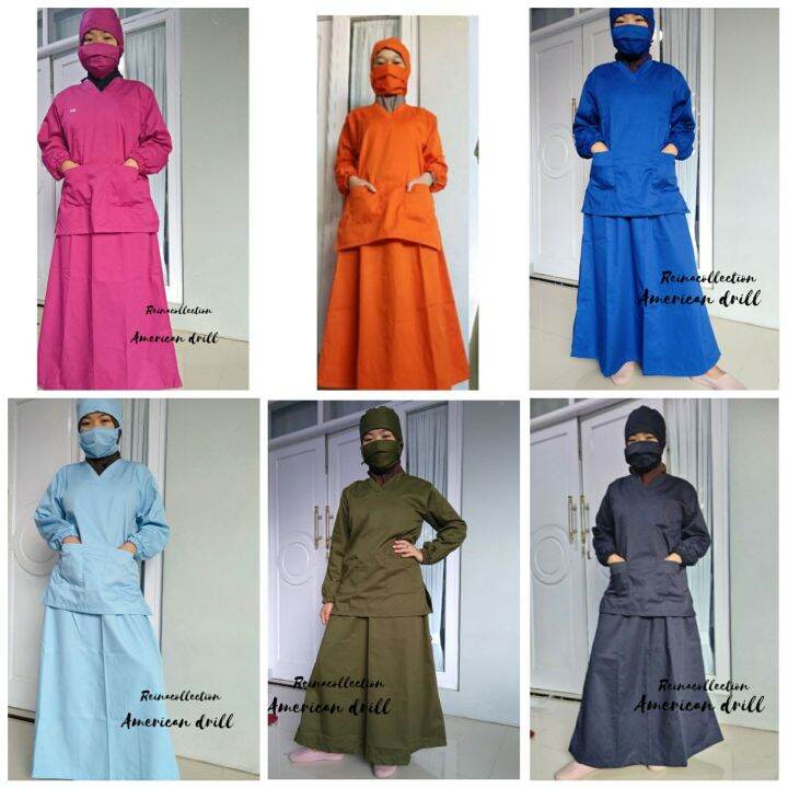 set ROK Apd Operasi/Apron oka 100%American drill | Lazada Indonesia